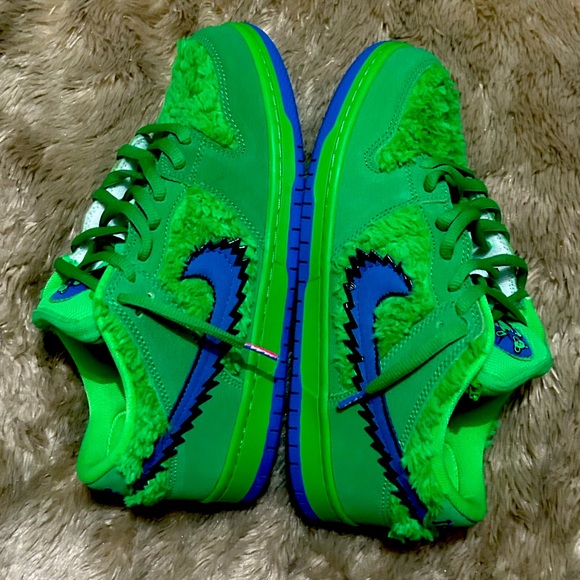 Nike | Shoes | Nike Sb Dunk Lowgrateful Dead Bears Green | Poshmark